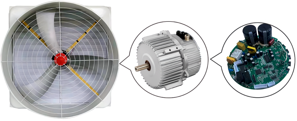 High-efficiency Solar Powered Industrial Exhaust Fan - HF Motion